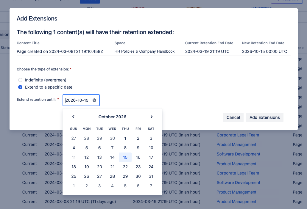 What's the data retention policy for Confluence Cl...