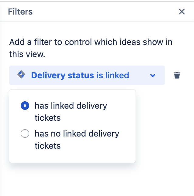 Ability to Filter on "Delivery Status" value of "D...