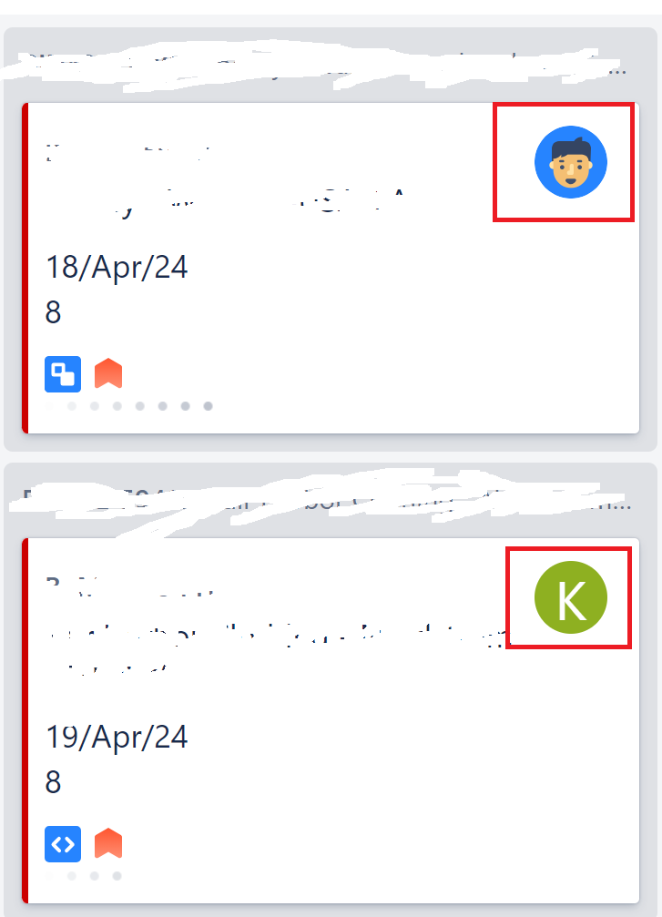 Change the assignee field (avatar) of a column on ...