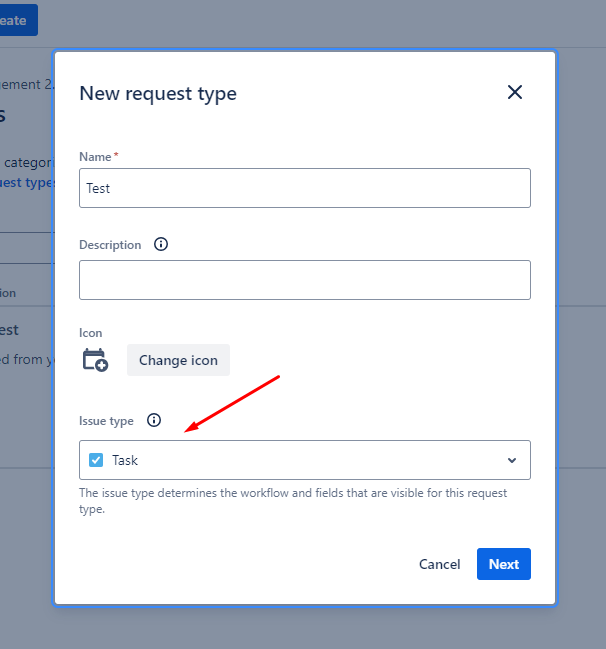 How to restrict Request Type options in Create Iss...