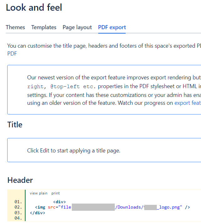 Header and Footer not showing while exporting to P...