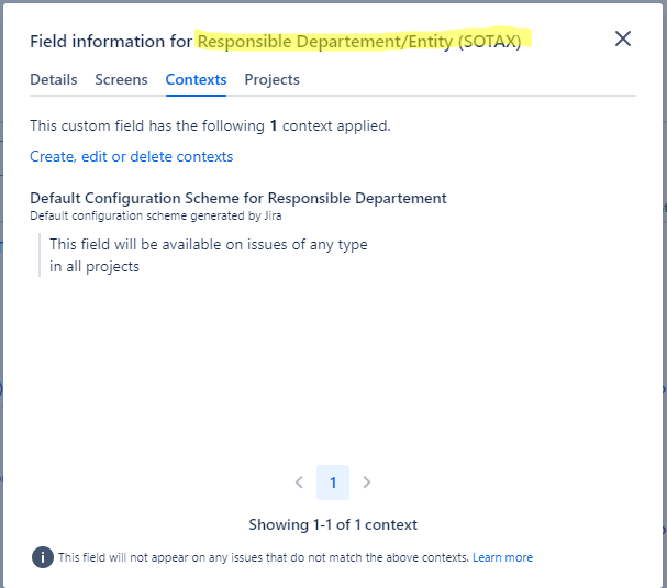 Solved: Global Custom Field of the Type Radio Button not v...