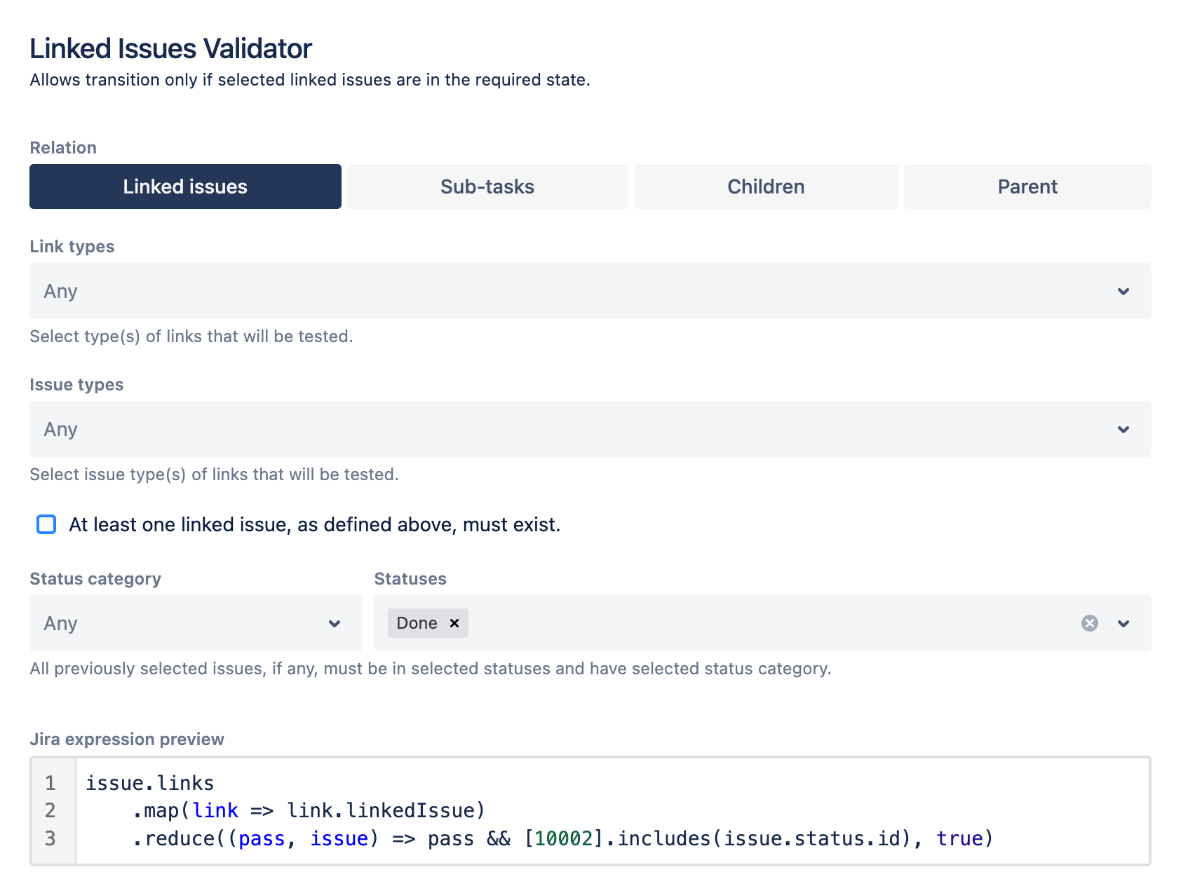 Transition Validation with automation
