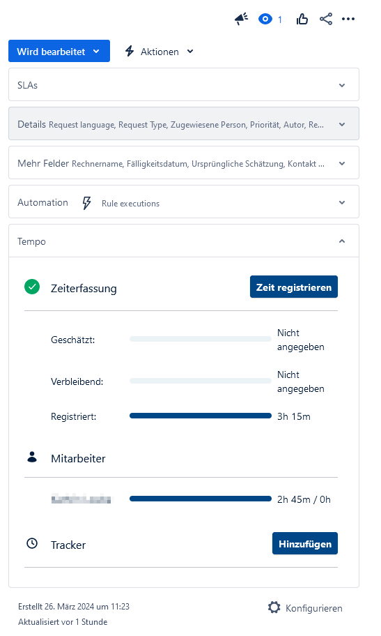 Mov Tempo plugin in right menu bar on top