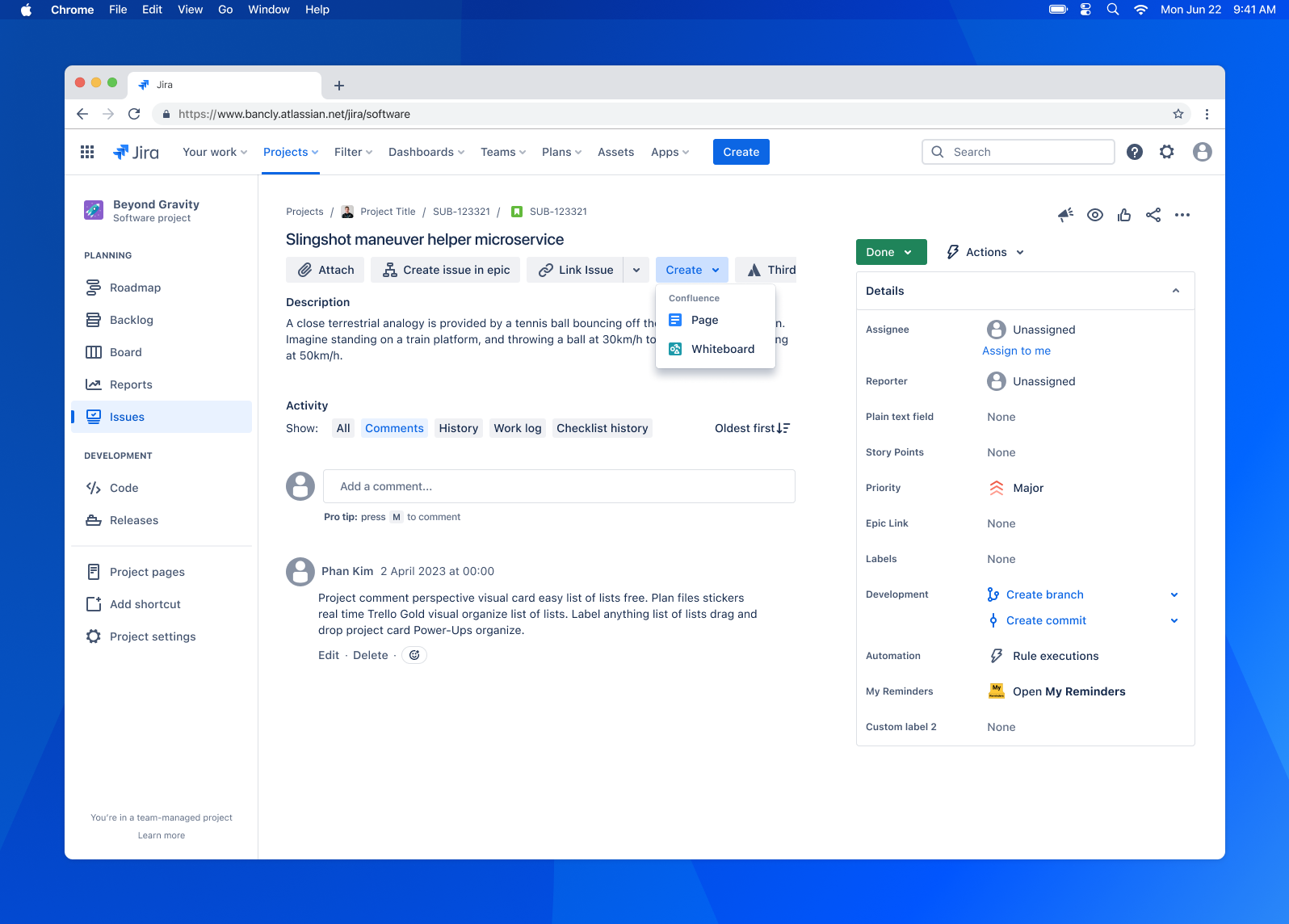 Create and edit whiteboards without leaving Jira