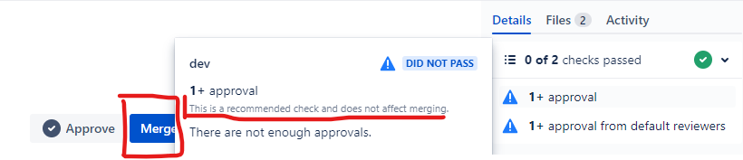 Solved: Merge allowed without PR approval