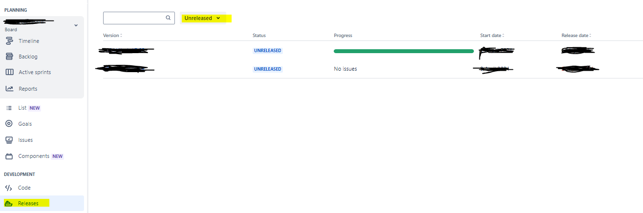Progress bar Releases