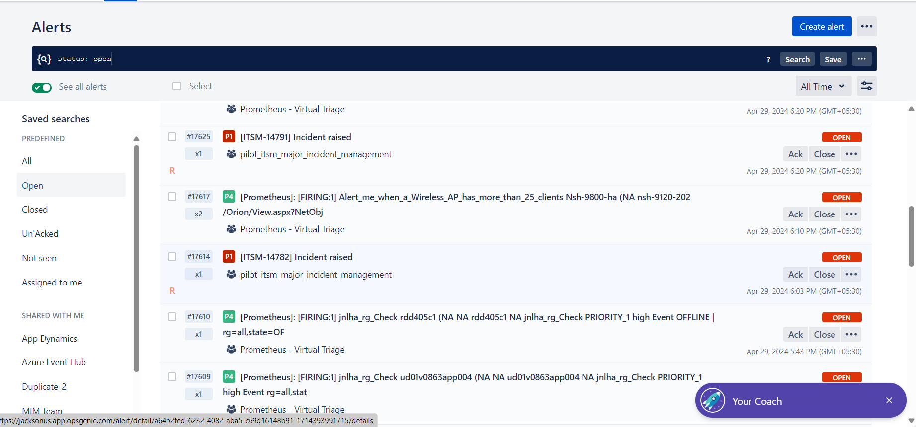 How to create an alert, from email integration, wi...