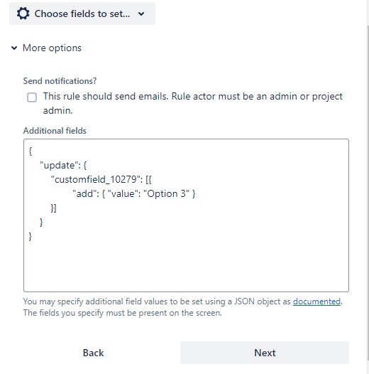 Solved Automation To Add A Value In A Custom Field Multi