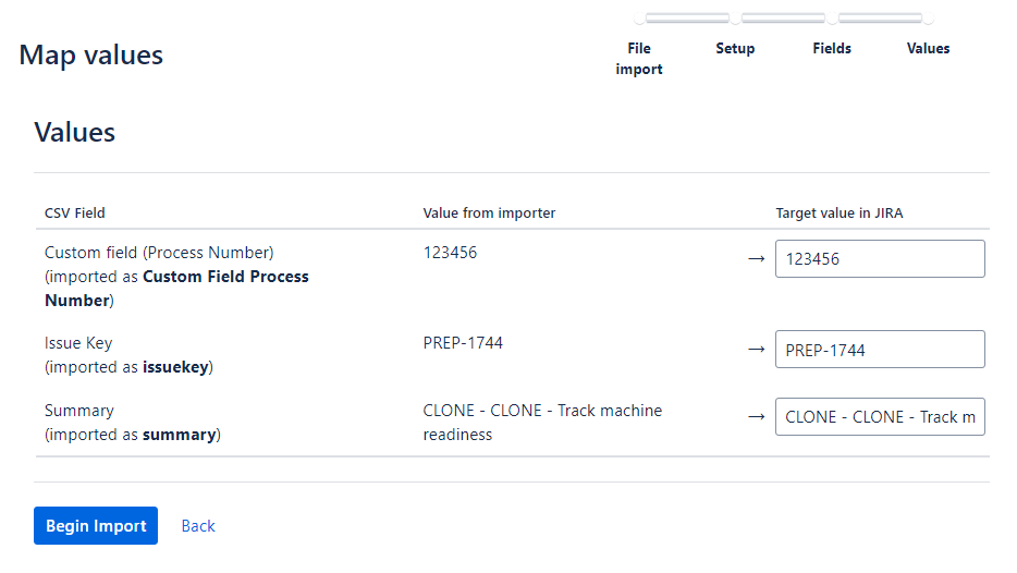 Update Existing Issues Using Csv Import Does Not W
