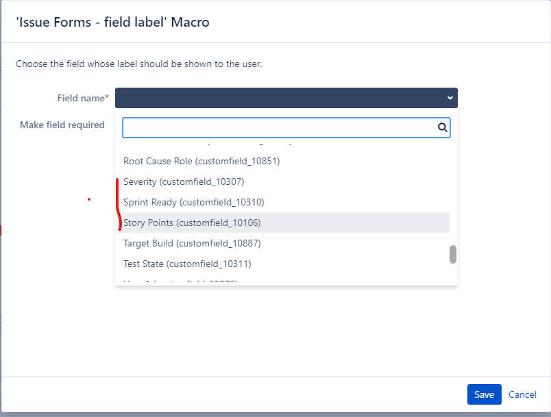 Why is Confluence form not showing inbuilt fields ...