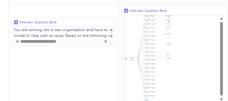Create a question bank database and reference each...