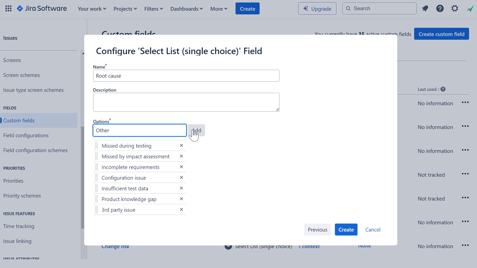 Root Cause Field in Jira: 2-Phase Setup - Atlassian Community