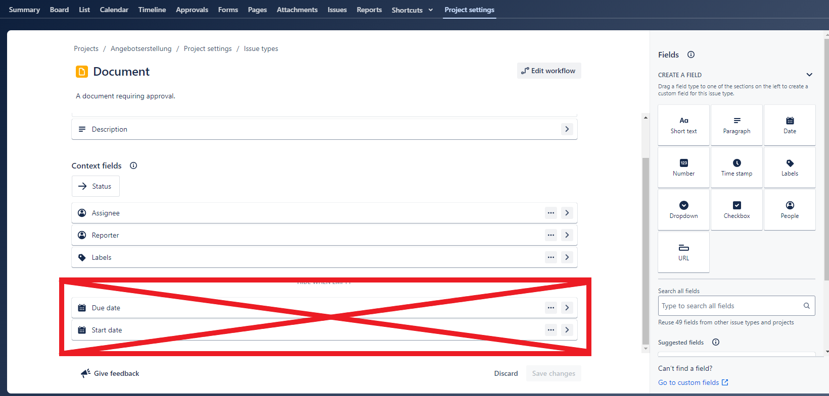 Solved: Remove due date and start date Field from Jira Wo...