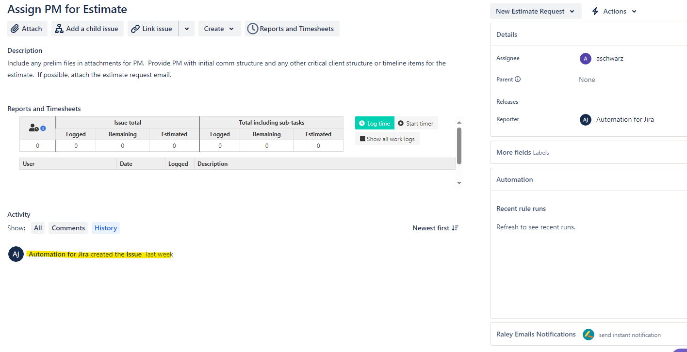 Automated Issue Rules won't stop running