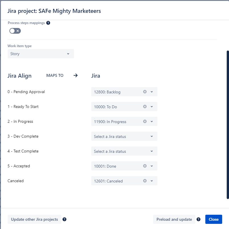 How should we handle / map JIRA tickets that have ...