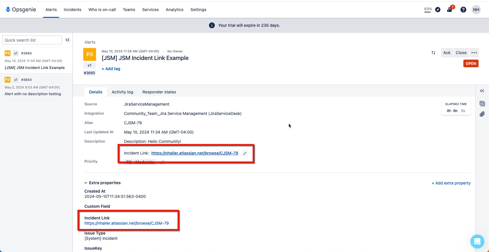 How to modify Opsgenie Alert to add custom data/fi...