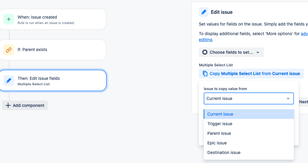 How do I cascade a custom value from Epic to tasks...