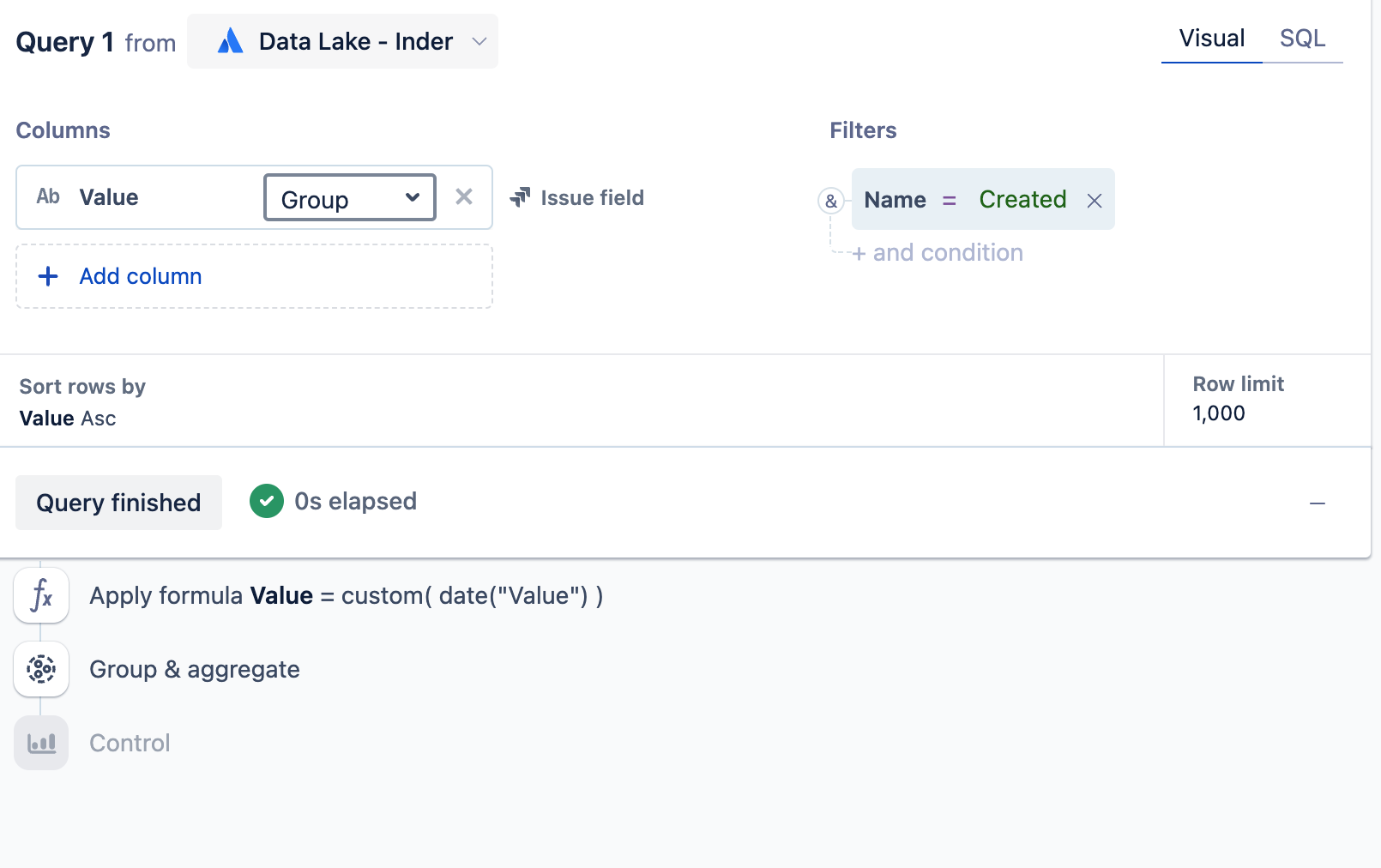 Add custom field as a column in the jira_issue tab...