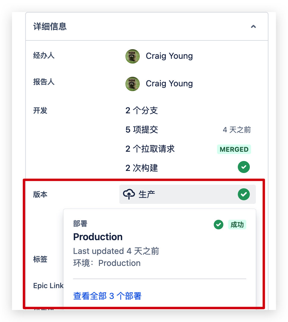 How is the release field displayed in issue detail...