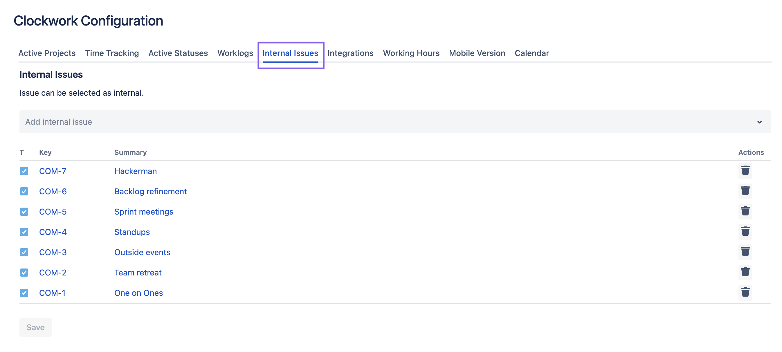 Tracking employees PTO/Vacation Time off in jira