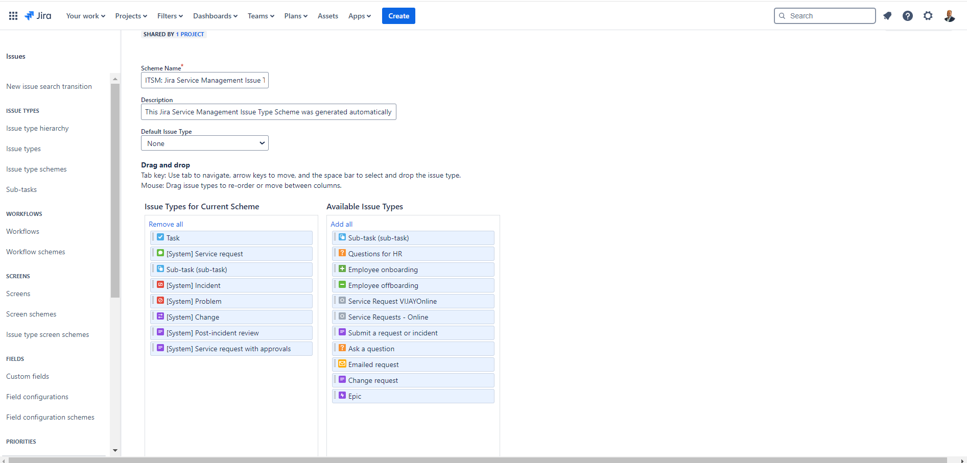 Solved: How can i disable particular issue type?