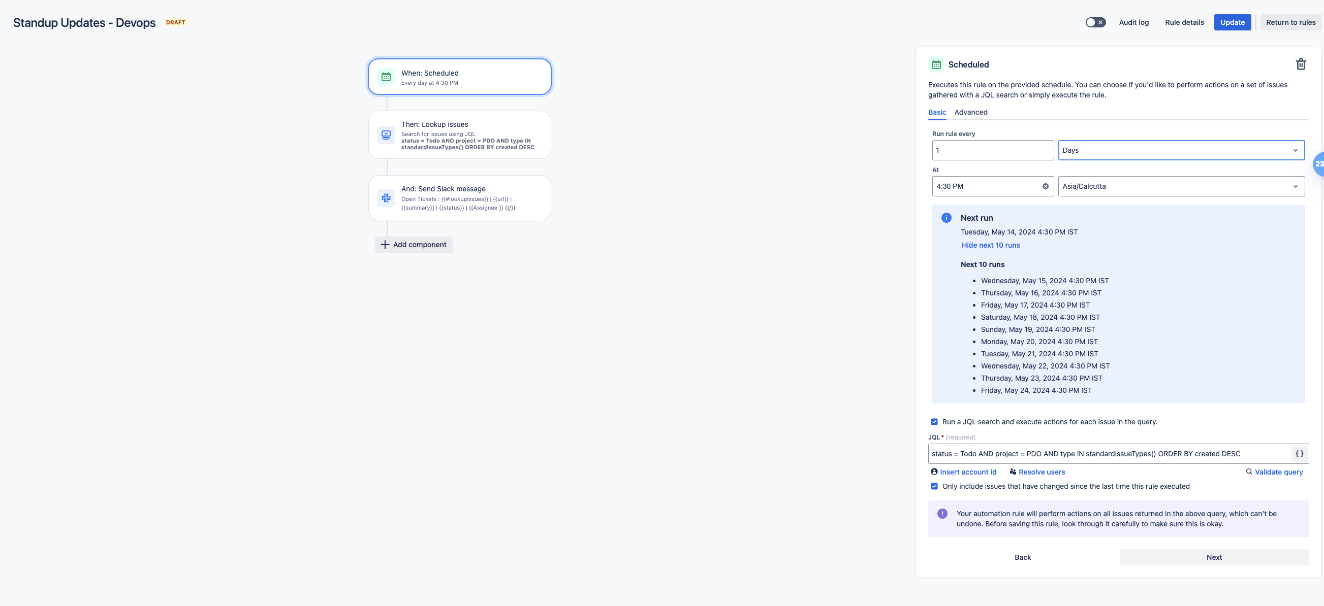 Solved: Hi I am getting an issue with the automation rules