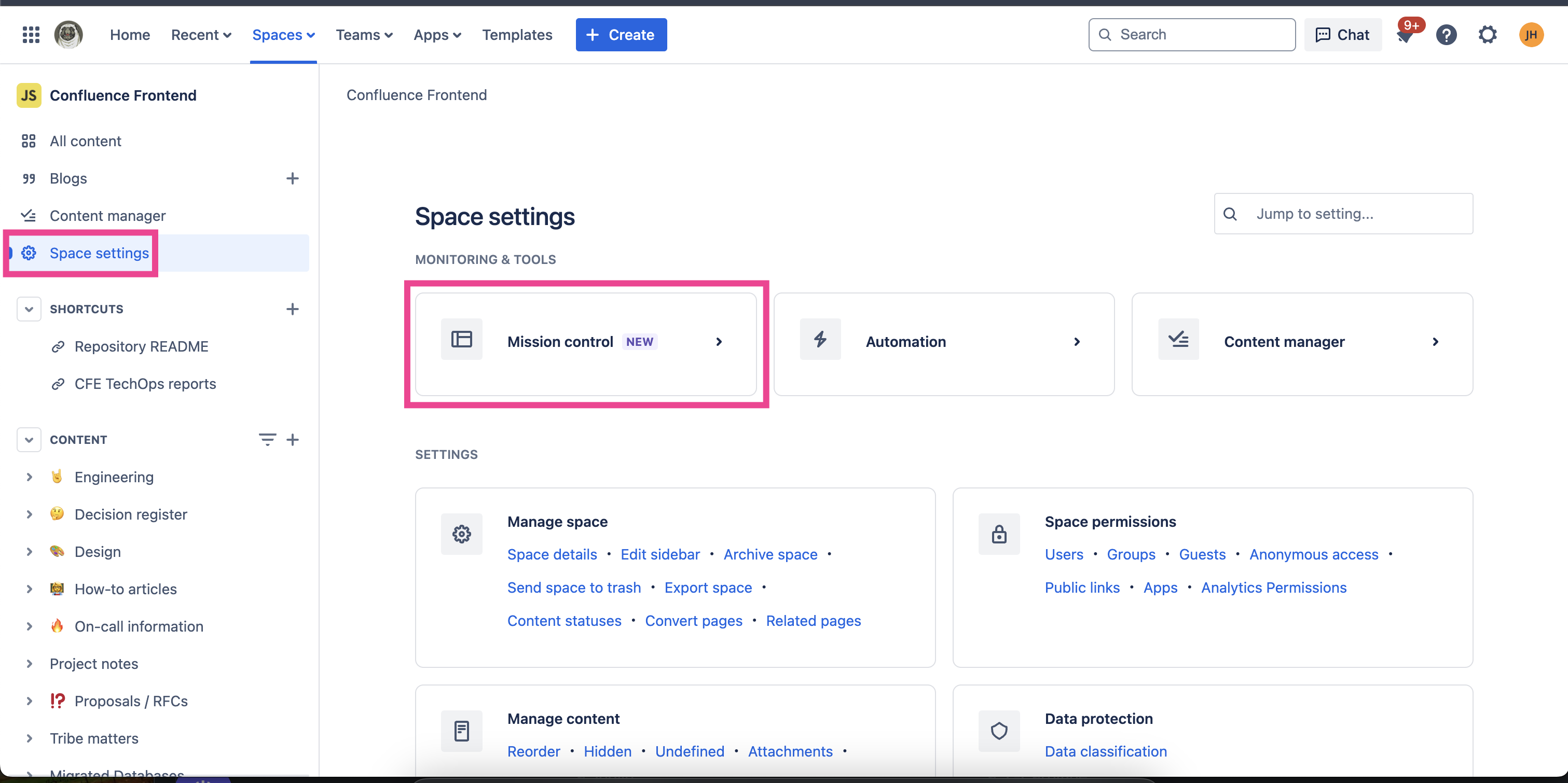Govern your spaces with the new space-level Missio... - Atlassian Community