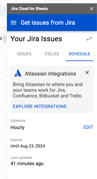 Jira Cloud for Sheet is not refreshing automatical...