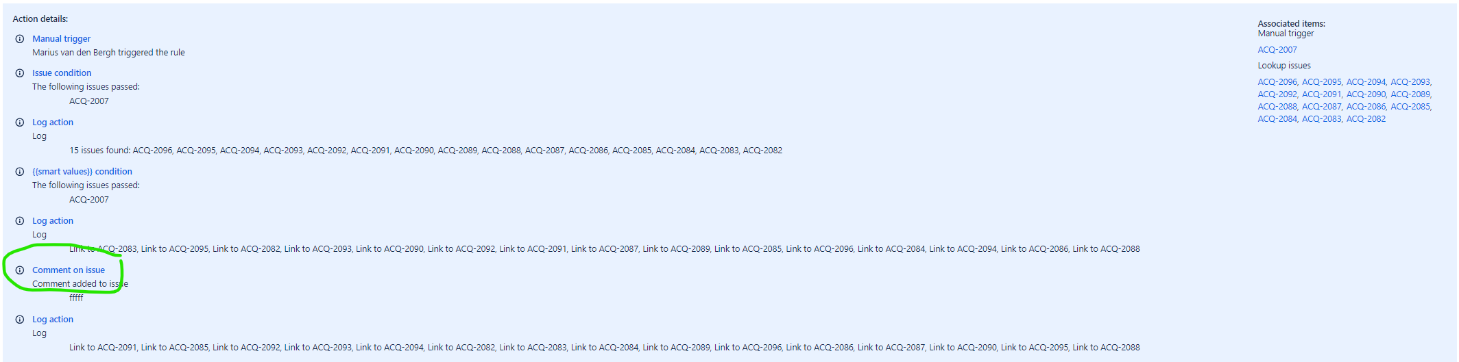 Automation: Branch not editing lookupIssues, but t...