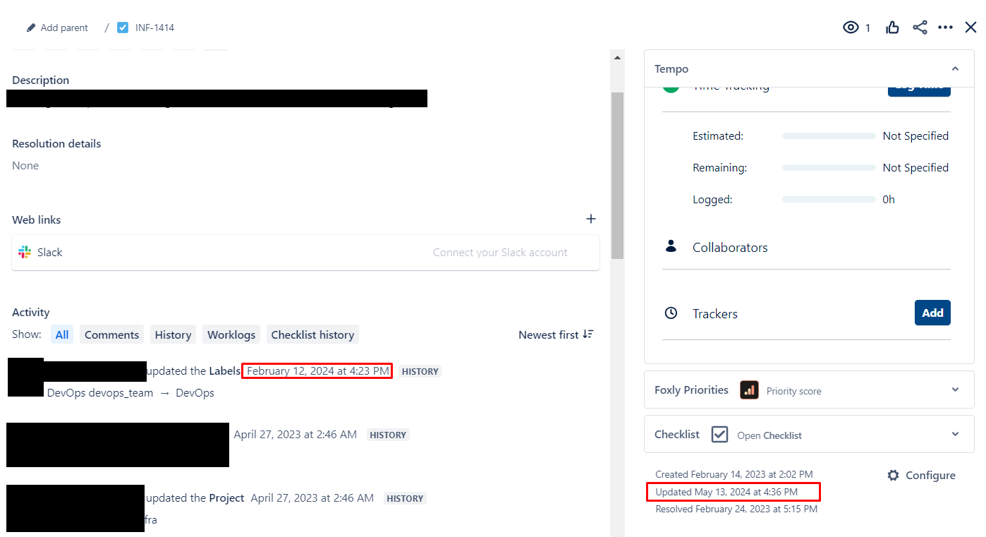 Solved: Why the date in Updated field is different from th...