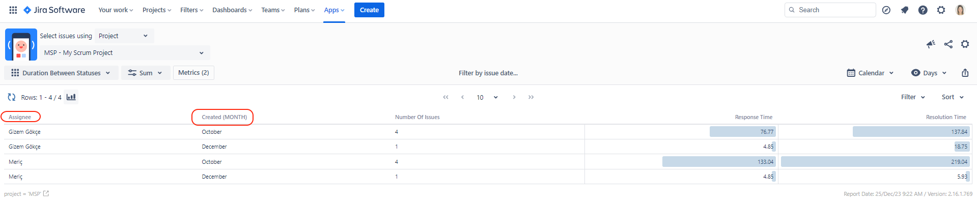 Tracking transitional time