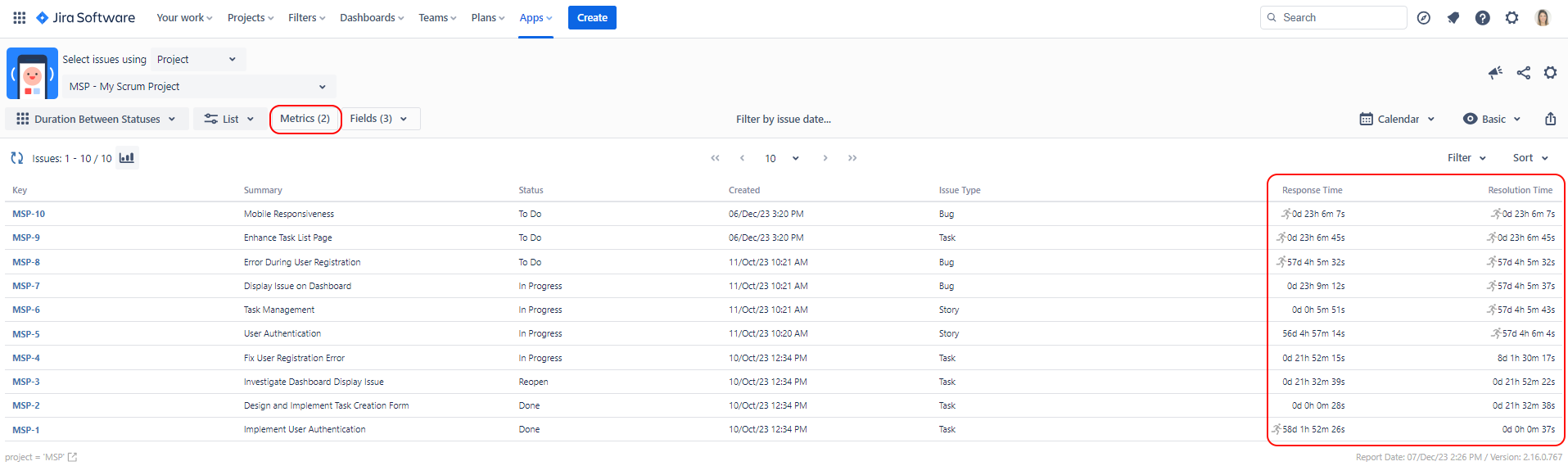 How to set a dashboard calculating Age and resolut...