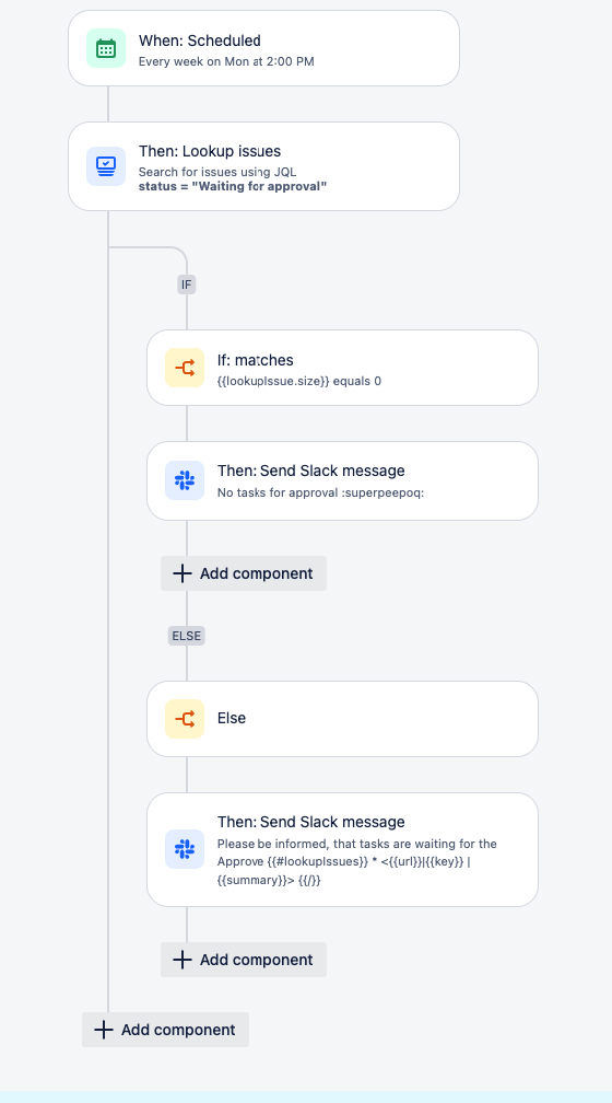 Solved: JQL query for Send Slack message (automation in Ji...