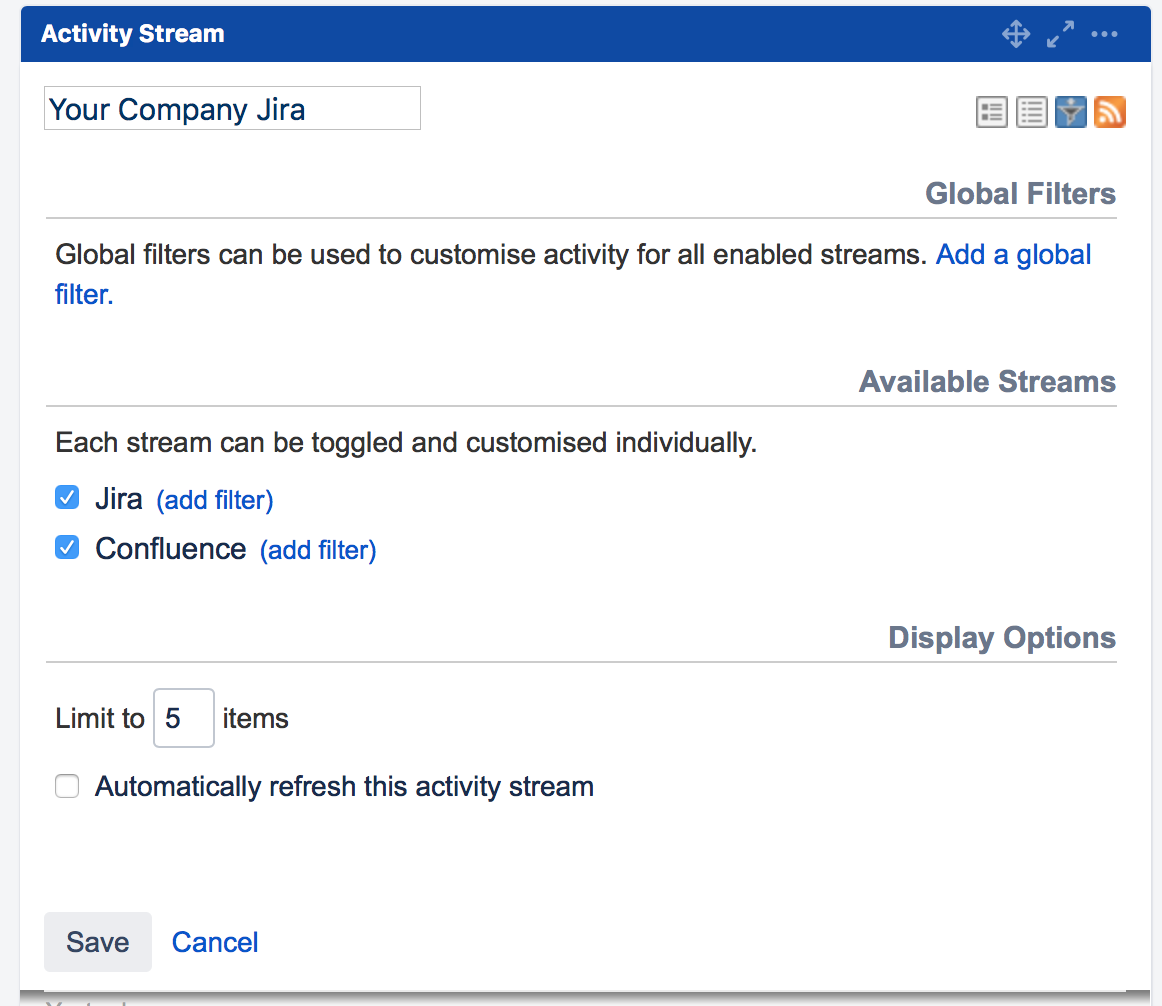 Issue with Activity Stream