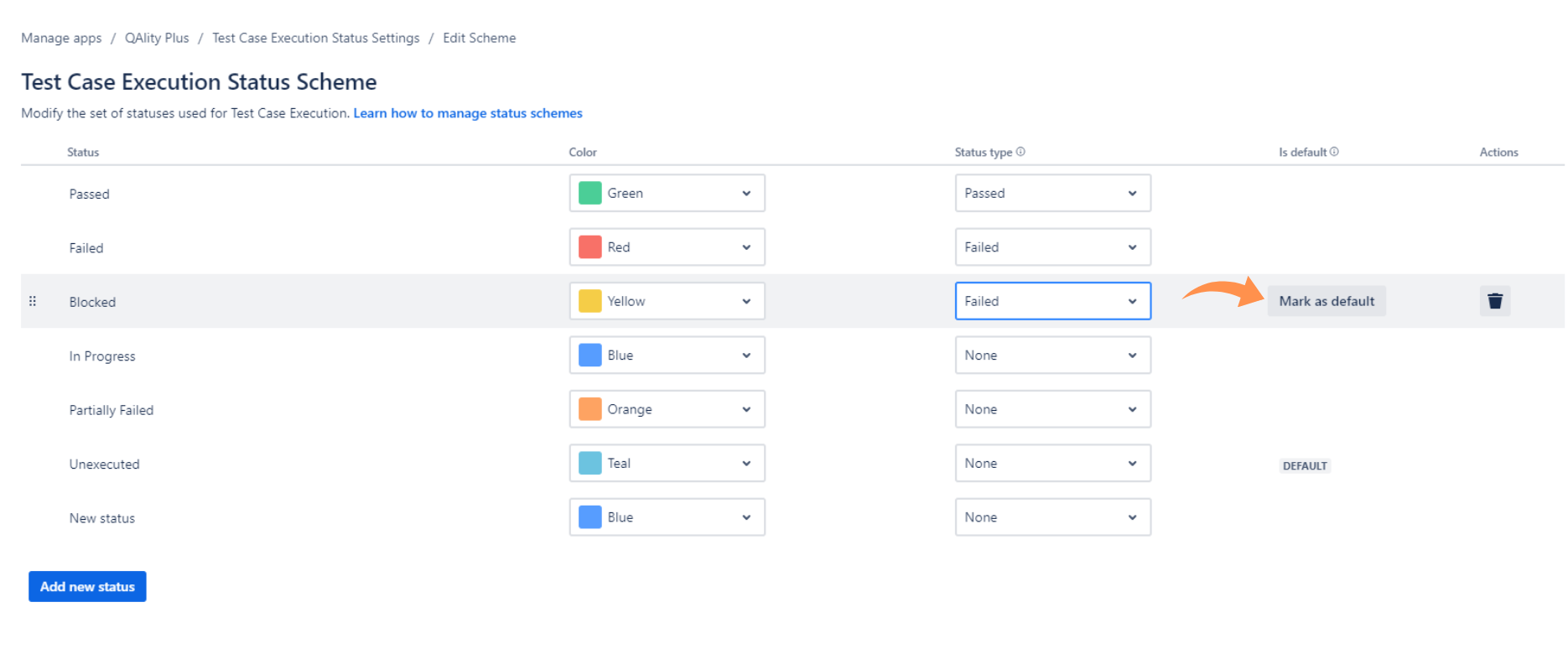How to manage custom test case execution statuses ... - Atlassian Community