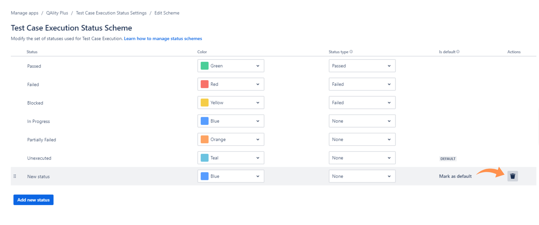 How to manage custom test case execution statuses ... - Atlassian Community