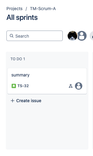 How to create card in scrum board with status in ...