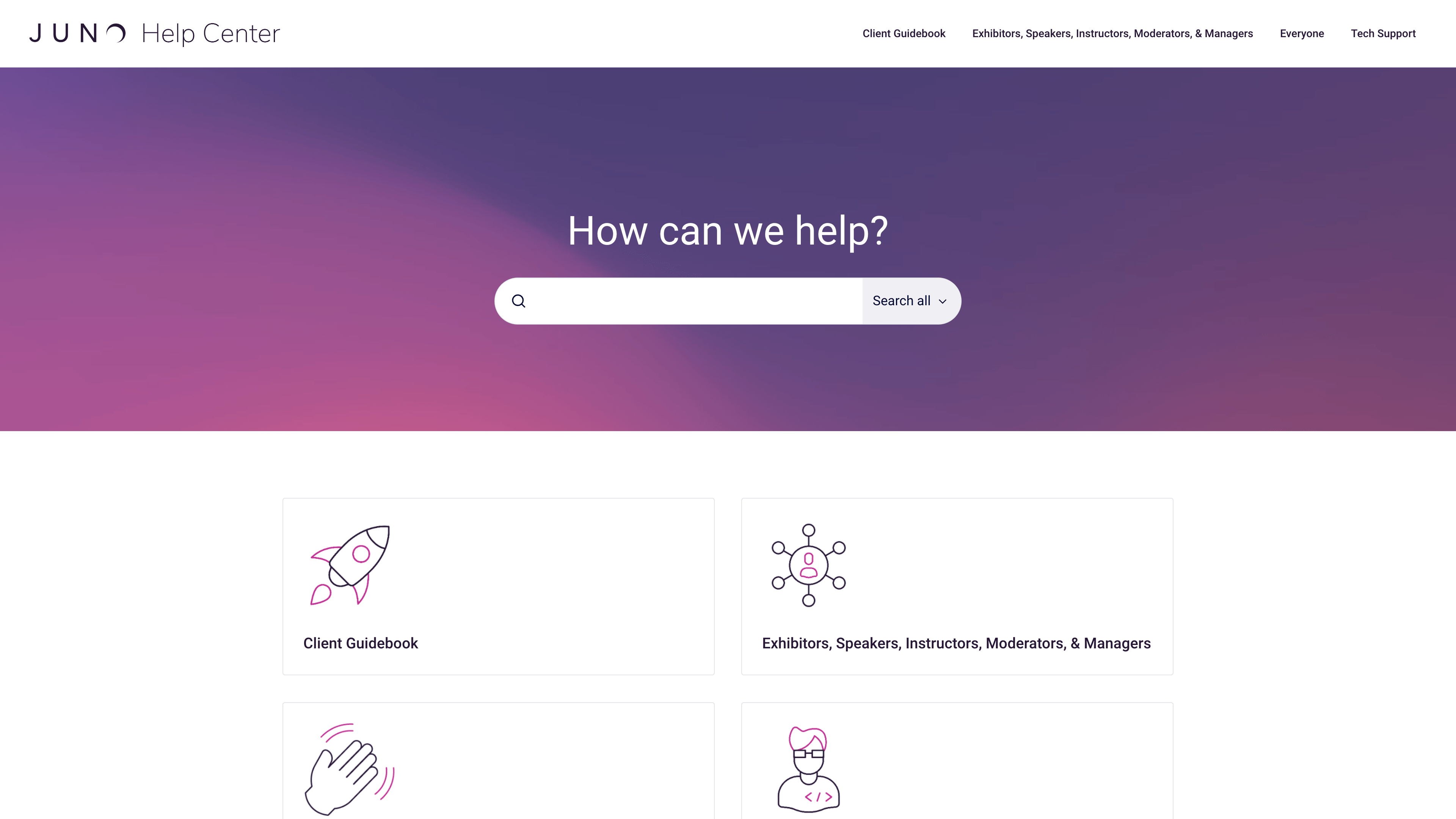 Knowledge base for my customers