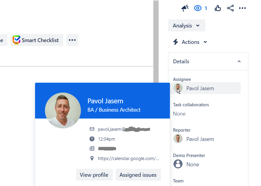 How to add a web link to my Jira profile?