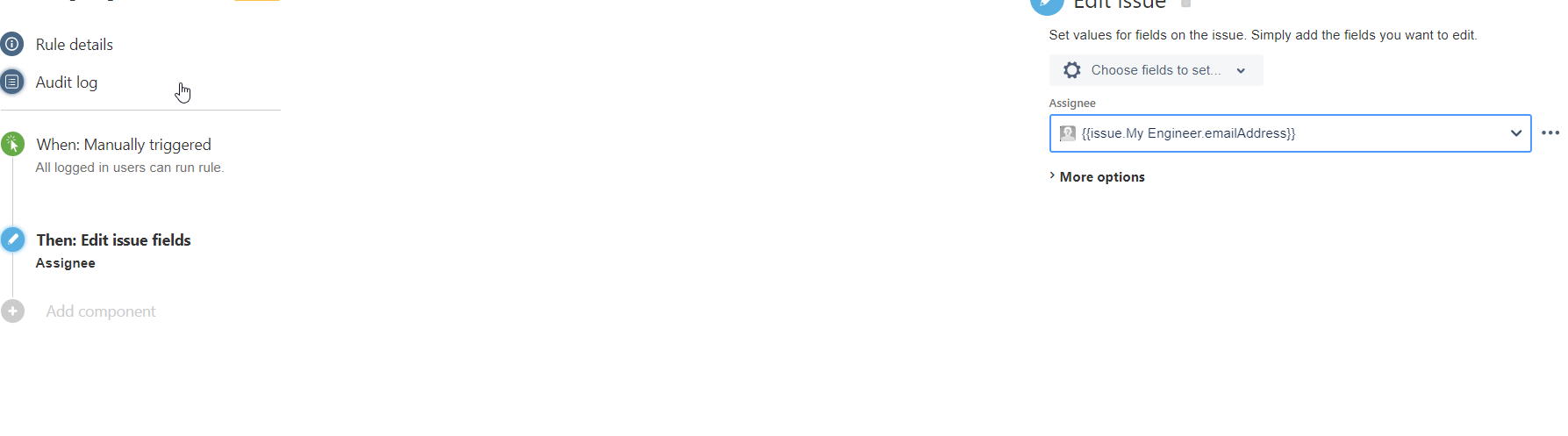 Solved: AUTOMATION: Creating a new issue where the assigne...