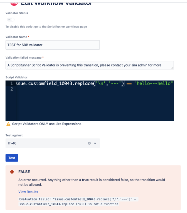 Changes affecting workflow validators and post fun... - Atlassian Community