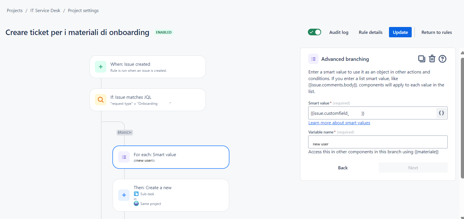 Solved: JSM automation to raise multiple new tickets