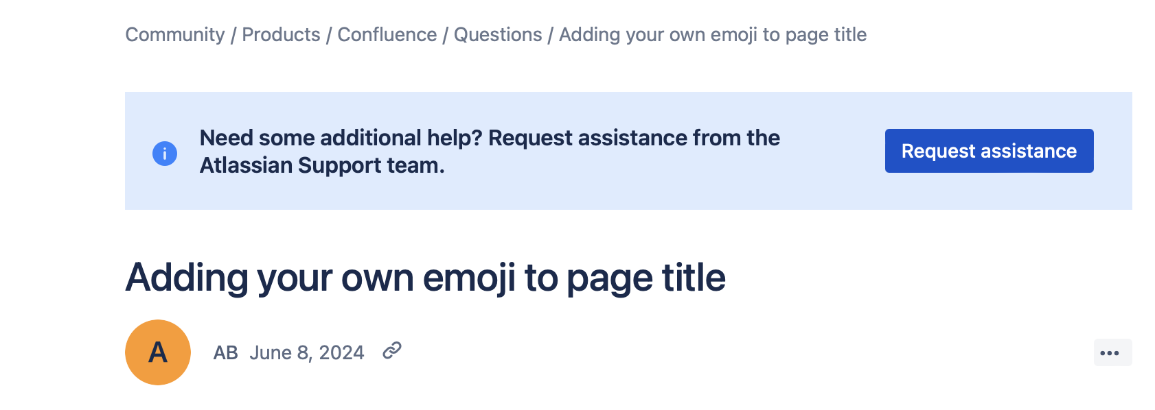 Solved: Adding your own emoji to page title