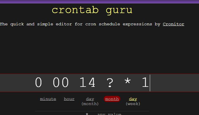 Solved Cron Expression Not Triggering Rule 0465