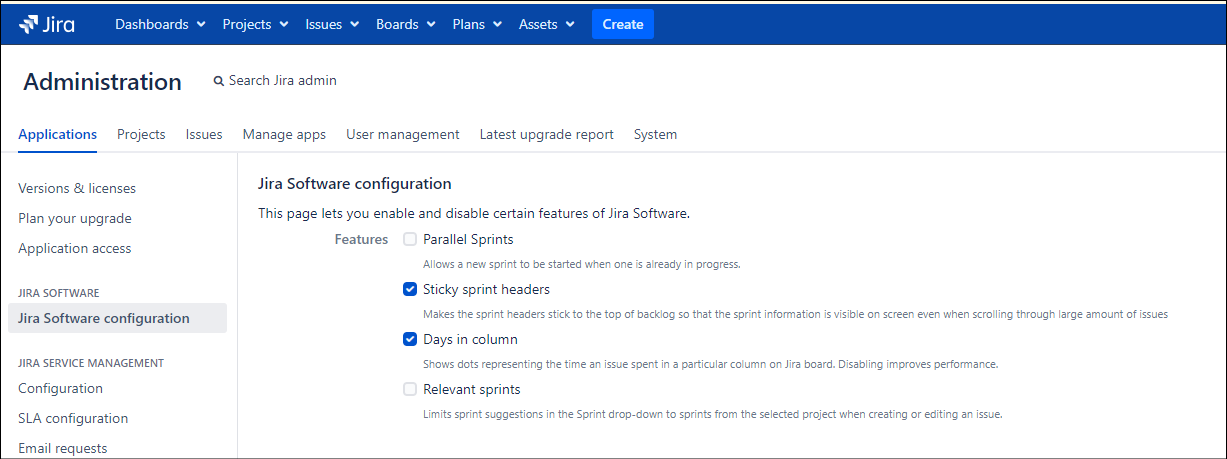 Create Sprint button is missing from Backlog scree...