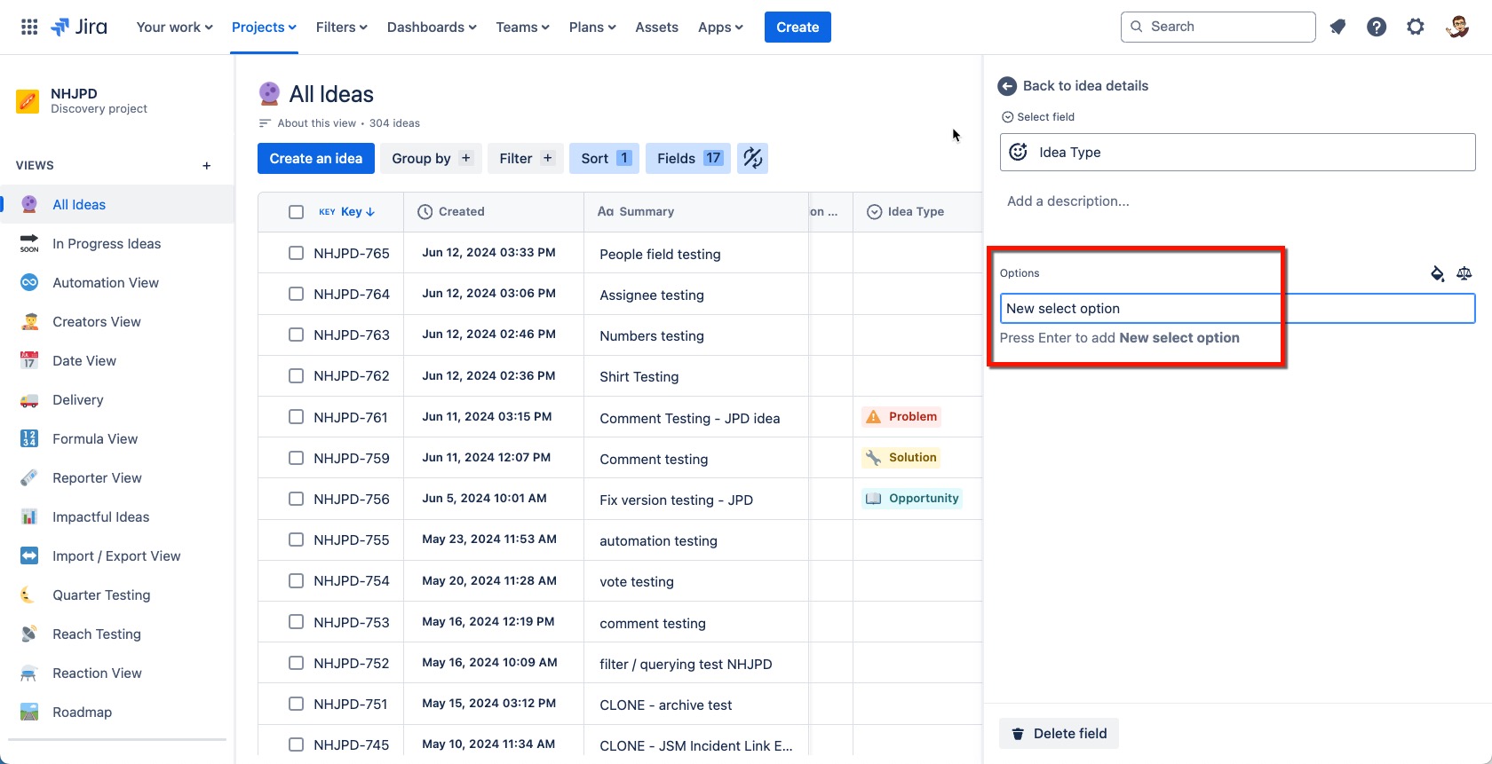 Solved: The "+ Add options" option is not appearing