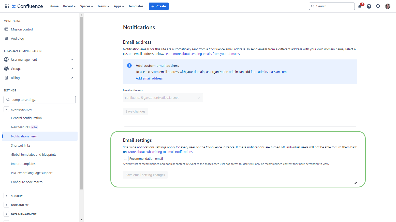 Solved Turn Off Confluence Recommended Updates Beta