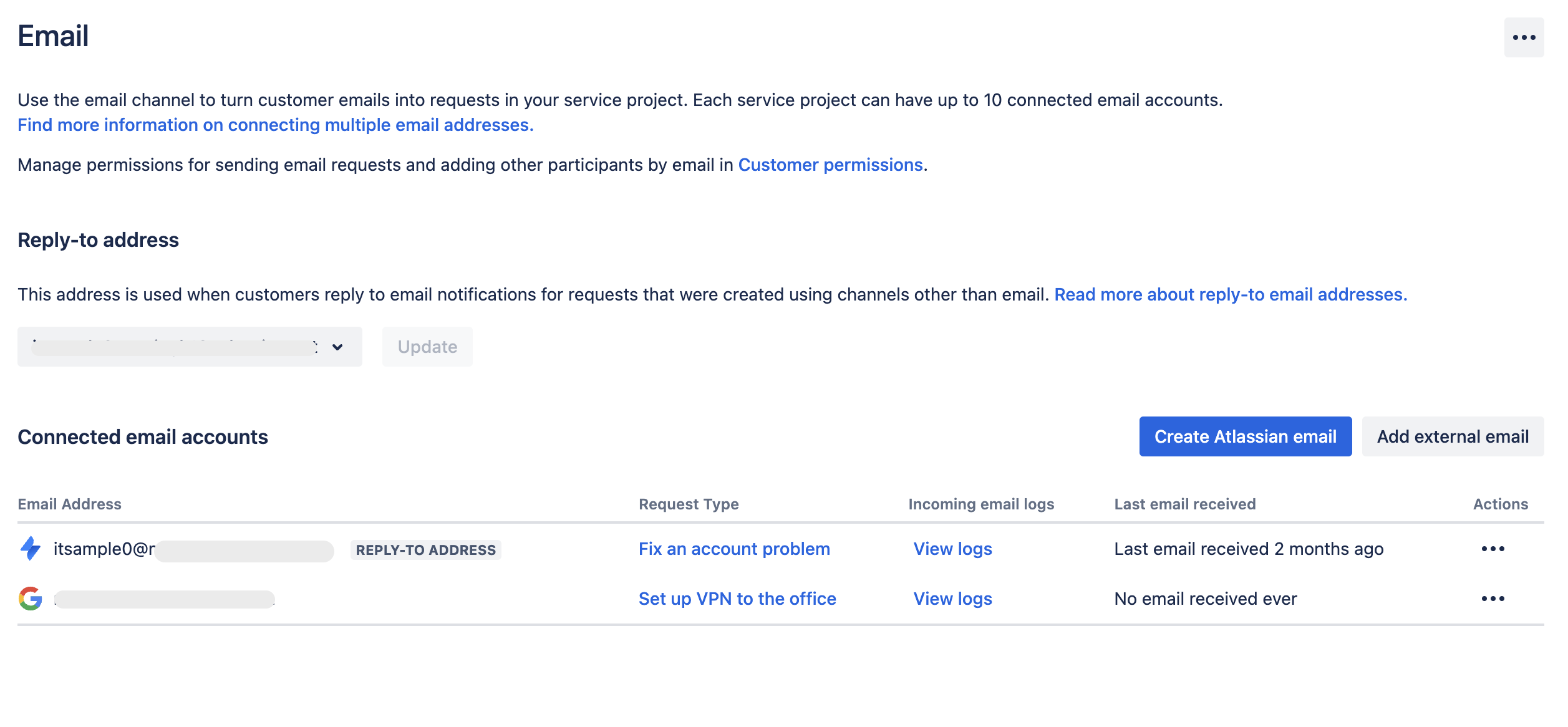 Now you can connect multiple support email address... - Atlassian Community