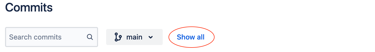 New UI doesn't show history of all pushed commits